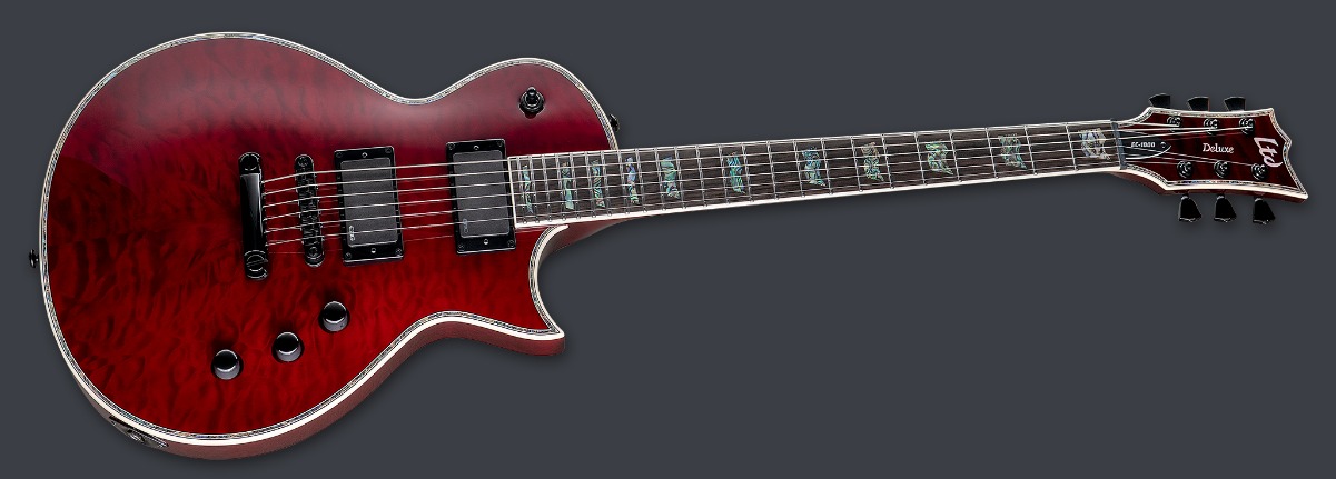 GUITARRA ESP LTD EC 100QM STBC - Dat Som Instrumentos Musicais